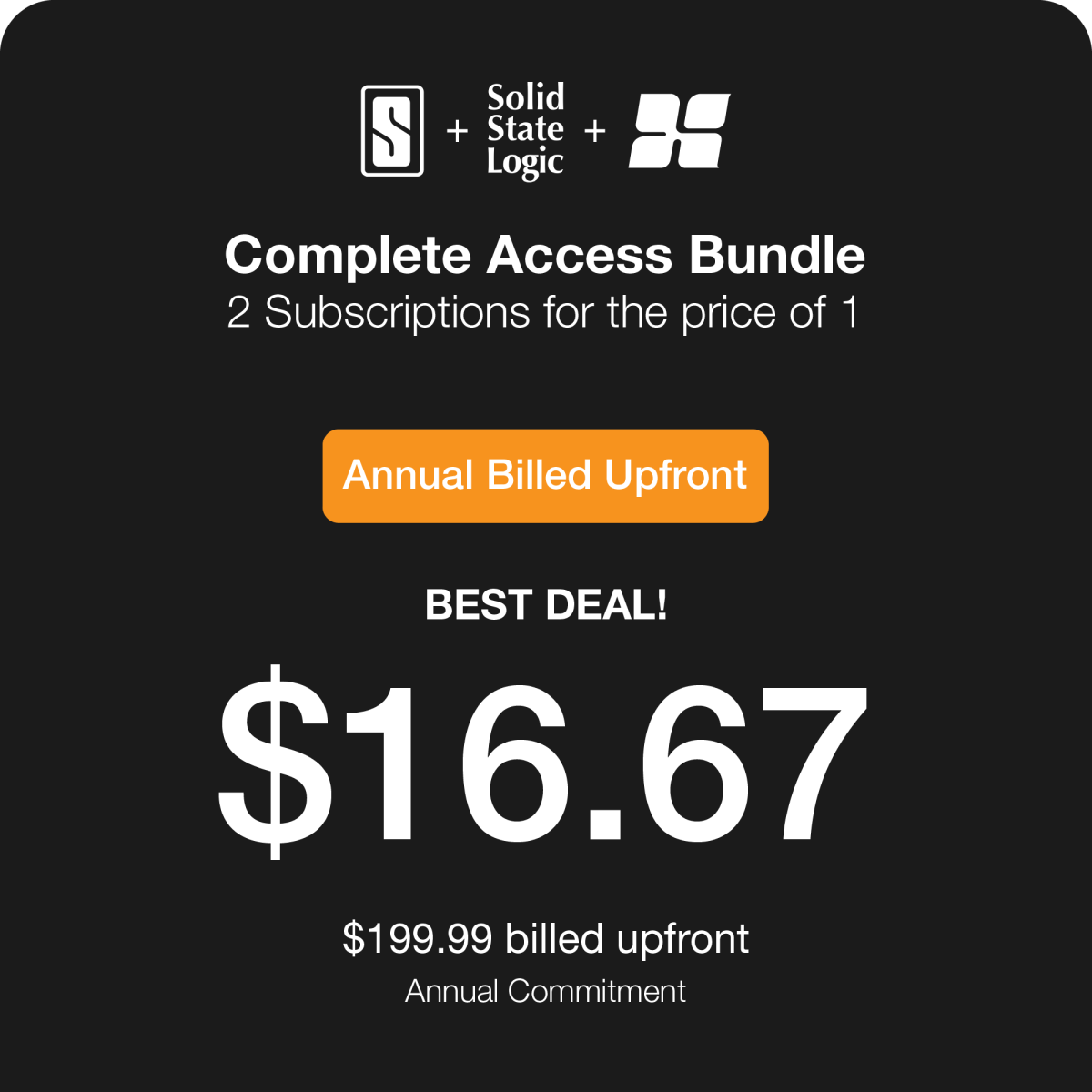 Complete Access Bundle | Solid State Logic + Harrison Audio + Slate Digital